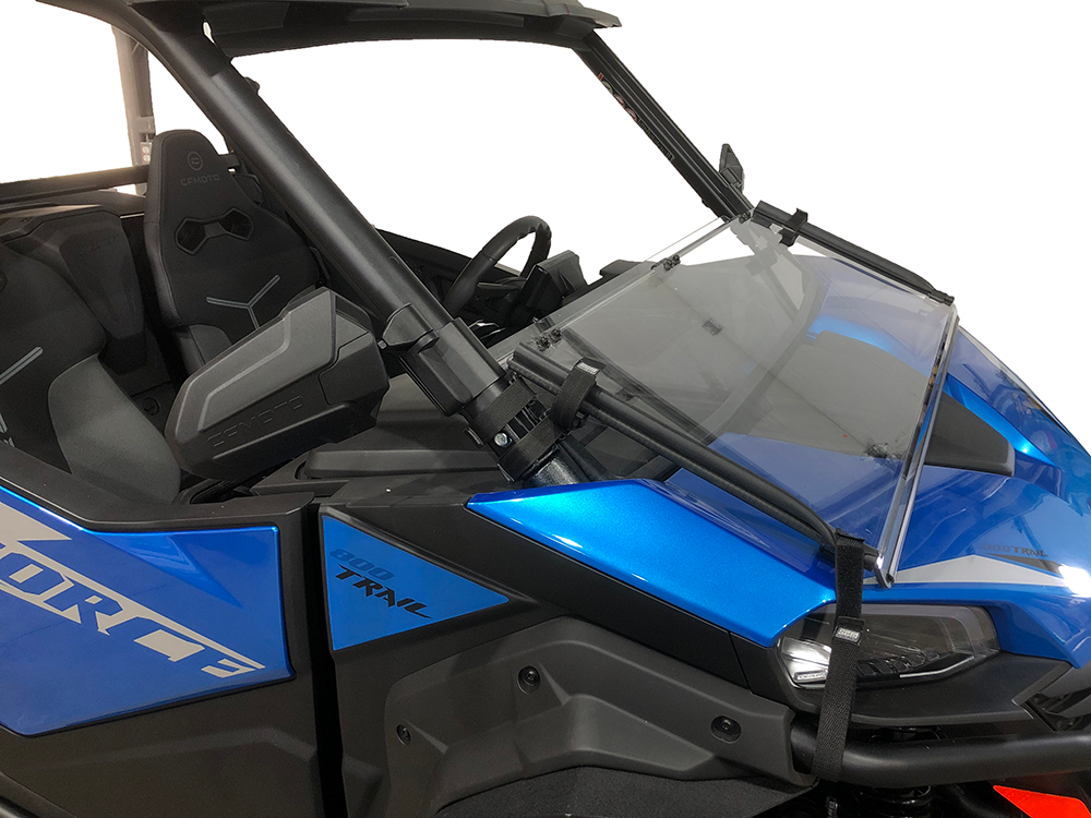 CF-Moto ZForce 800-950 Scratch-Resistant Fold Down Windshield | UTV Direct