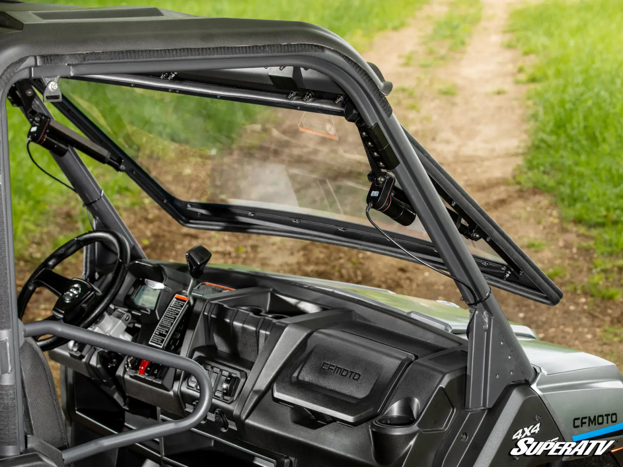 CFMoto UForce 1000 Maxdrive Power Flip Windshield | UTV Direct