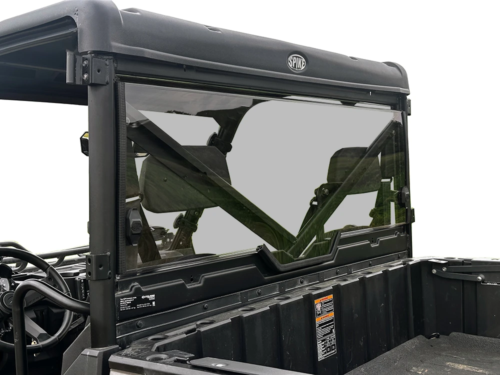 Polaris Ranger XP 900-1000 Rear Tinted Windshield by Spike | UTV Direct