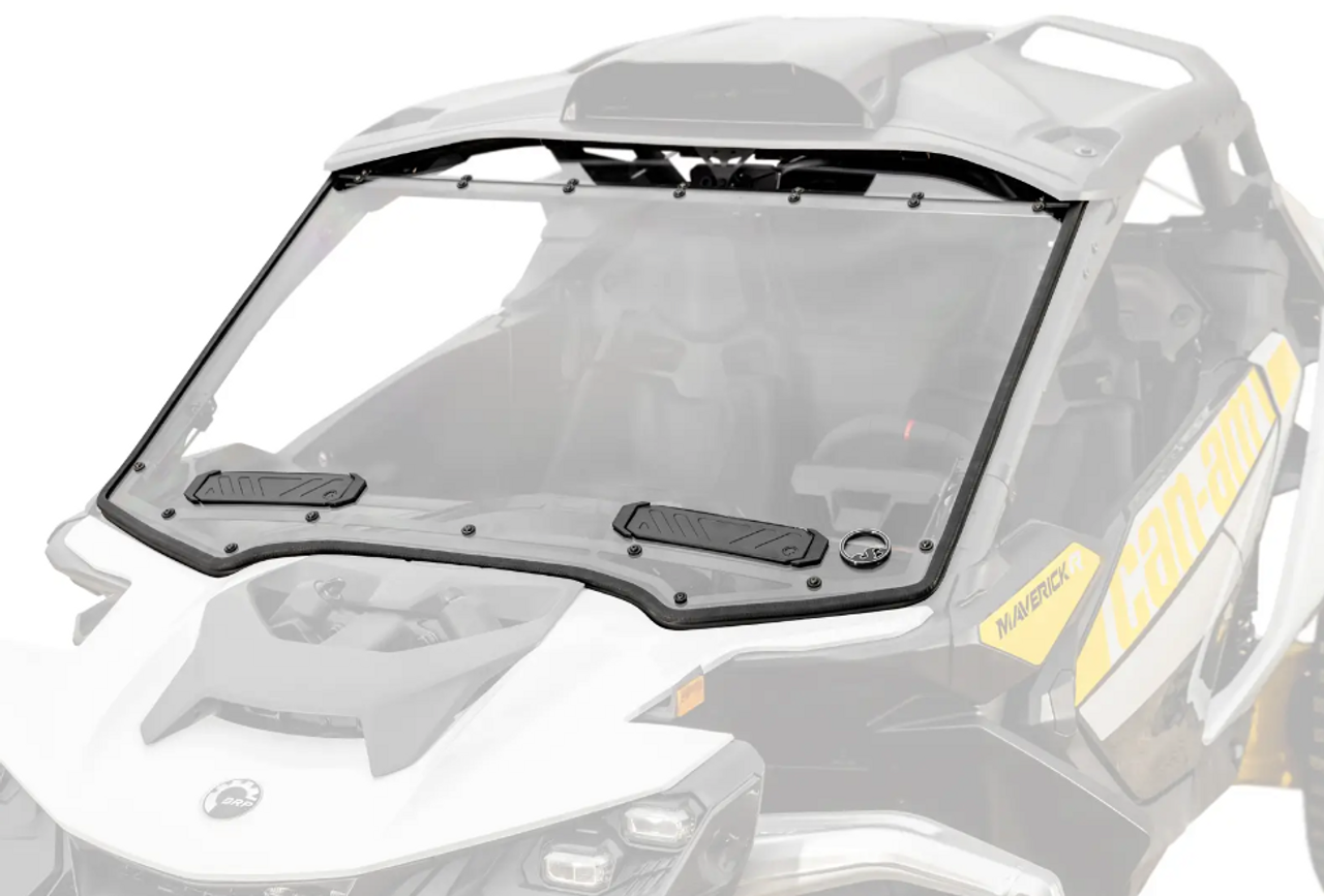 Can Am Maverick R Scratch Resistant Vented Full Windshield Utv Direct
