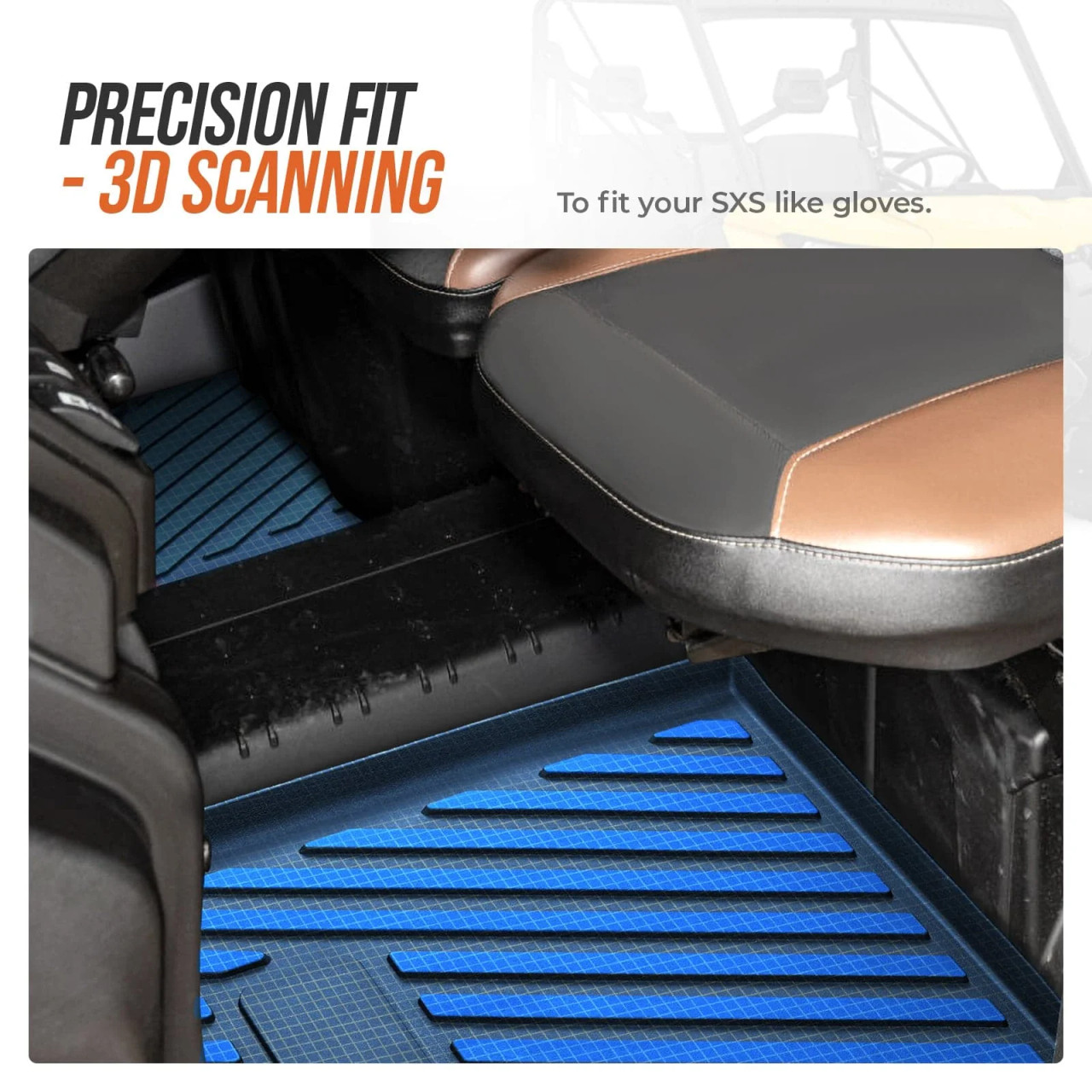 Can-Am Defender 2pc TPE Anti-Slip Floor Mats | UTV Direct
