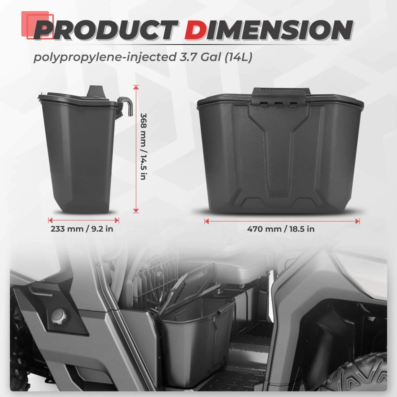 Can-Am Defender Removable Storage Box | UTV Direct