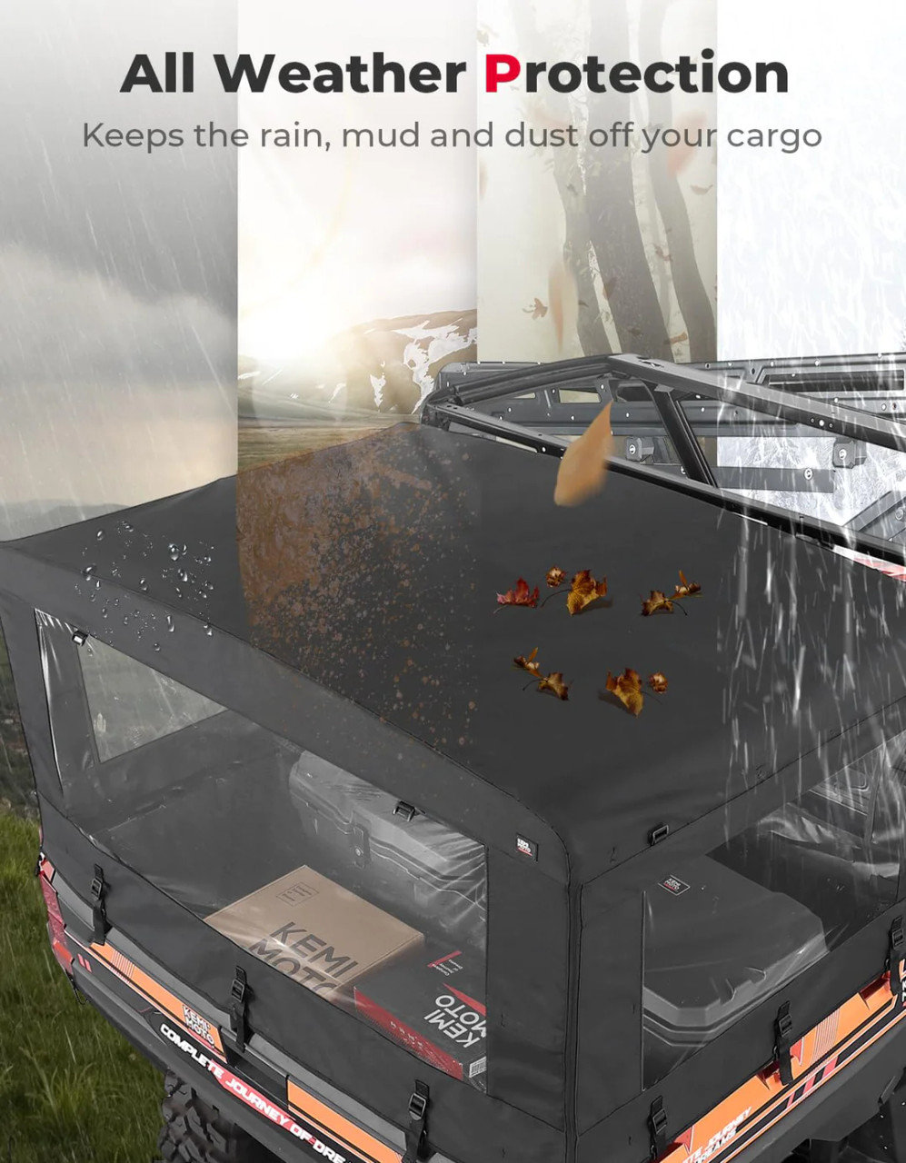 UTV Soft Cargo Camper Bed Cover Rack for Polaris Ranger | UTV Direct