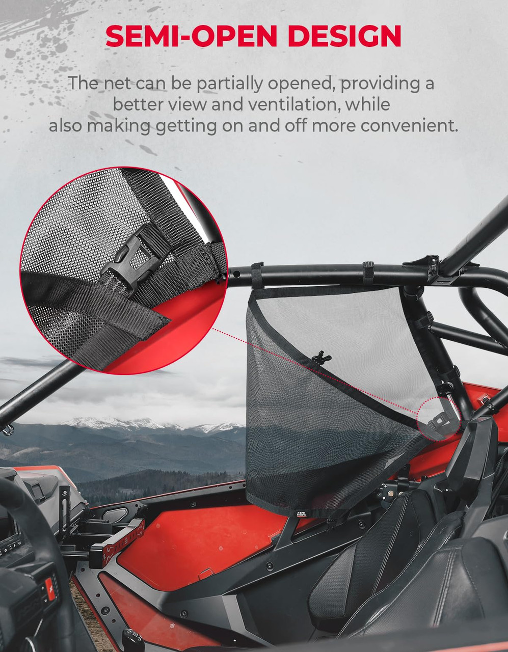 Window Net Roll Cage Mesh for Polaris RZR PRO XP 2 Seat | UTV Direct