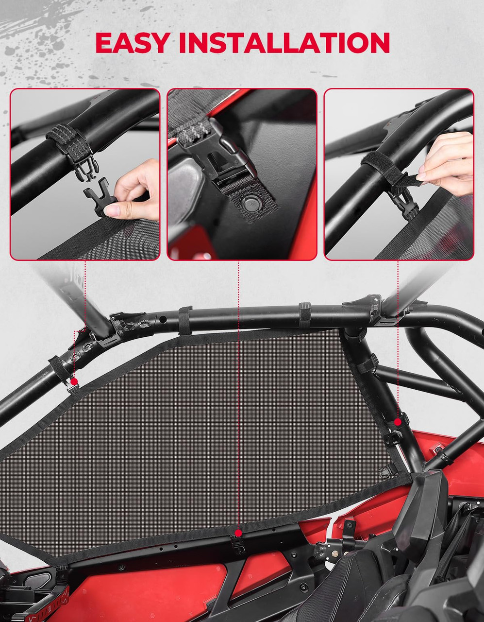 Window Net Roll Cage Mesh for Polaris RZR PRO XP 2 Seat | UTV Direct