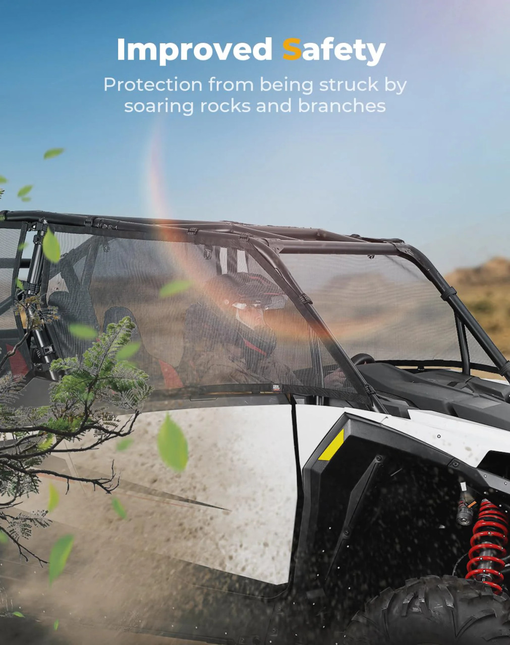 Polaris RZR XP 4-Seat Window Mesh Net Set (2024+) | UTV Direct