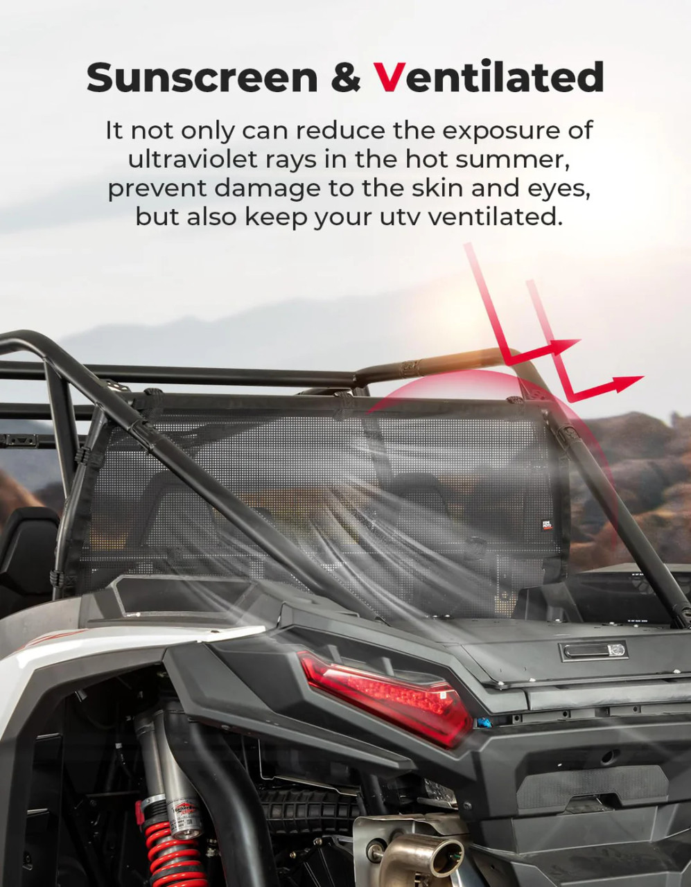 Polaris RZR XP / XP 4 Rear Window Net | UTV Direct