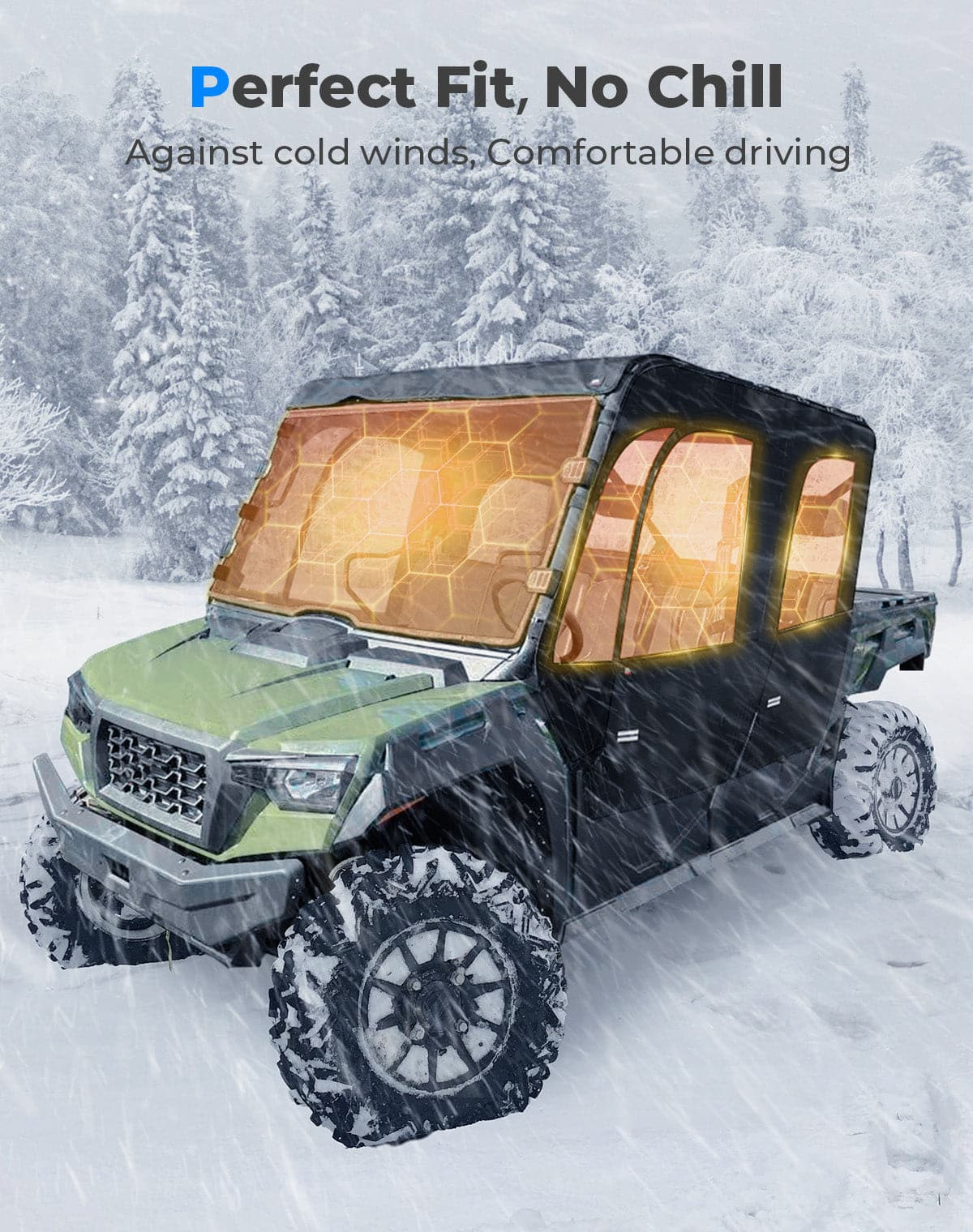 Tracker 800SX Crew Soft Side Enclosure Doors | UTV Direct