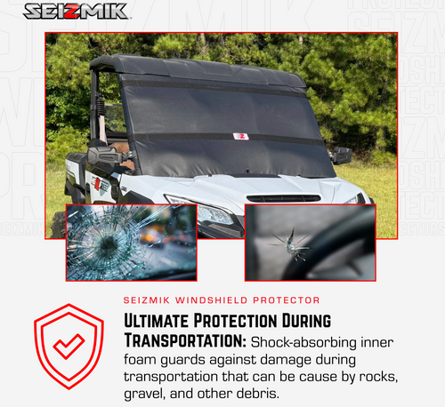 Can-Am Defender Windshield Protector by Seizmik | UTV Direct