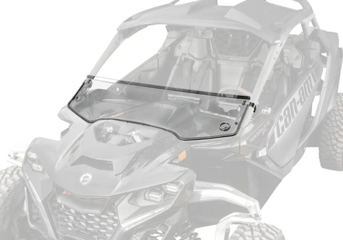 Can Am Maverick R Scratch Resistant Half Windshield Utv Direct