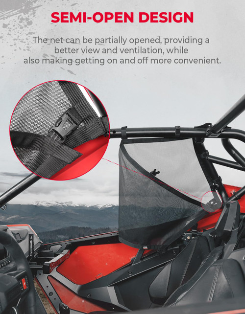 Window Net Roll Cage Mesh for Polaris RZR PRO XP 2 Seat | UTV Direct