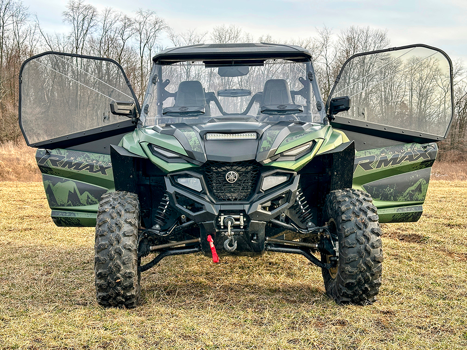 Yamaha Wolverine X2/RMAX-2 Tinted Polycarbonate Upper Door Kit | UTV Direct