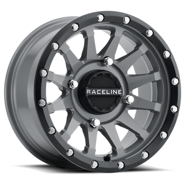 Raceline Trophy Simulated Beadlock Stealth Grey Wheel | UTV Direct