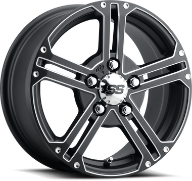 ITP Black/Machined 5 Lug SS212 Wheels - 15" | UTV Direct