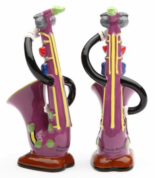 Saxophone Sax Musical Instrument Salt and Pepper Shakers - Mary B ...