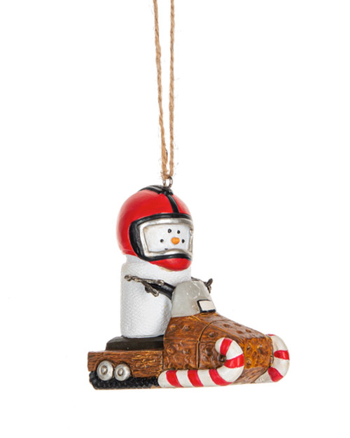 Smores Snowmobile Graham Cracker Sled Christmas Holiday Ornament - Mary ...