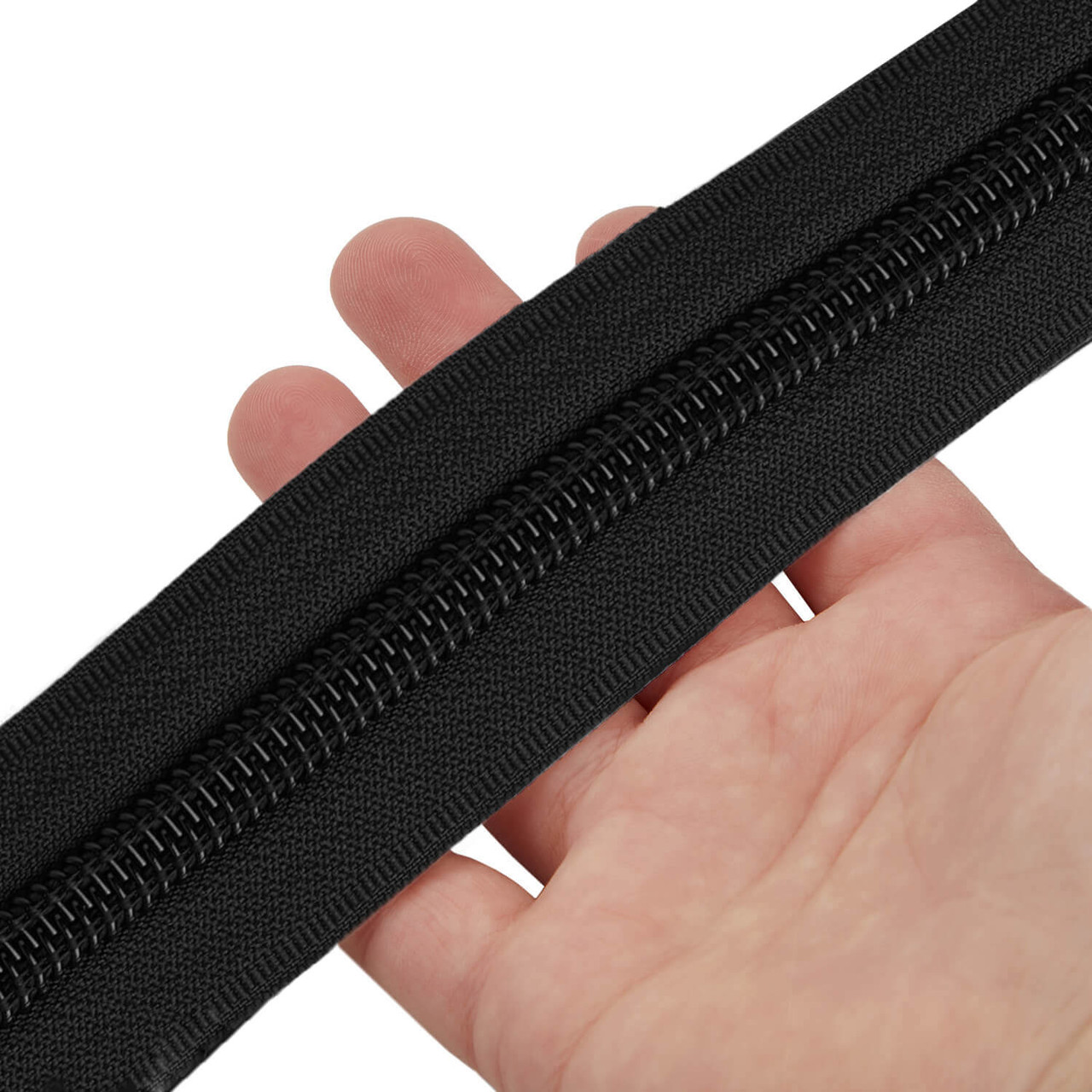 Lenzip® #10 Black Separating Coil Zipper (Metal Single Pull Slider ...