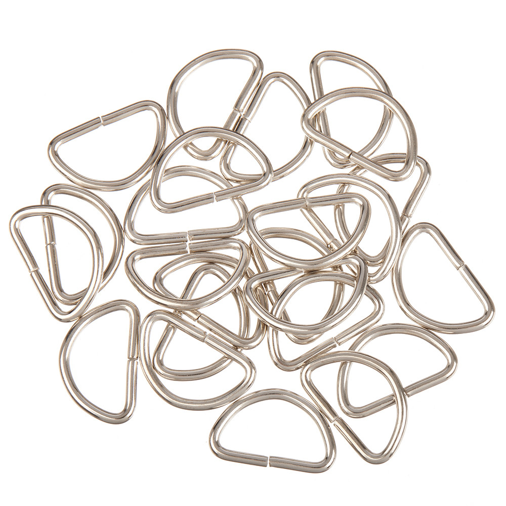 D-Rings 1" Nickel (24 pack) - Sailrite