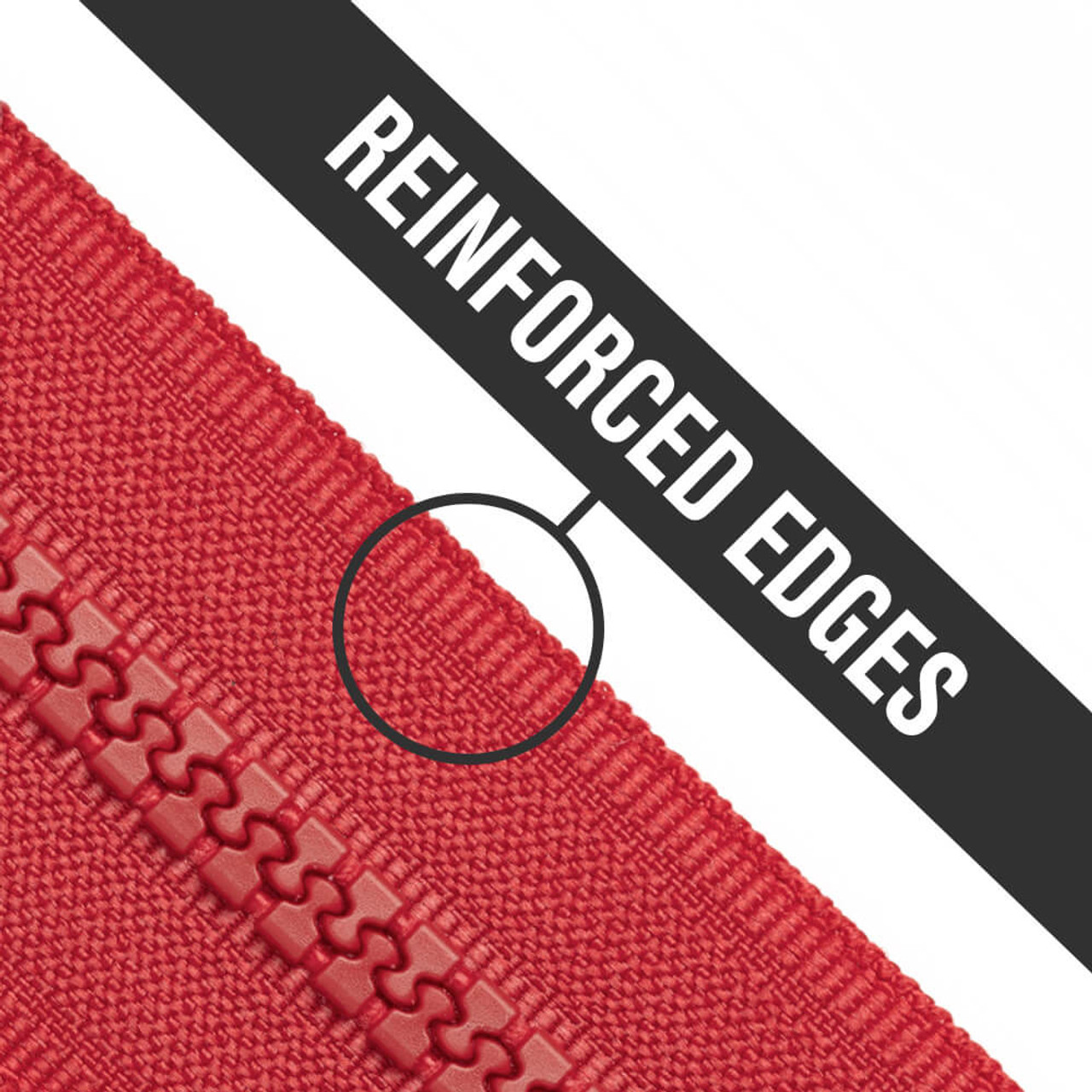 Lenzip® 5 Red Continuous Molded Tooth Zipper Chain Sailrite