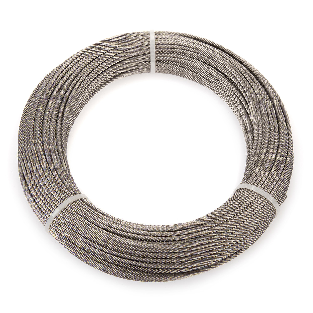 7x7 Wire Rope 3/32" x 200' (Stainless Steel) - Sailrite