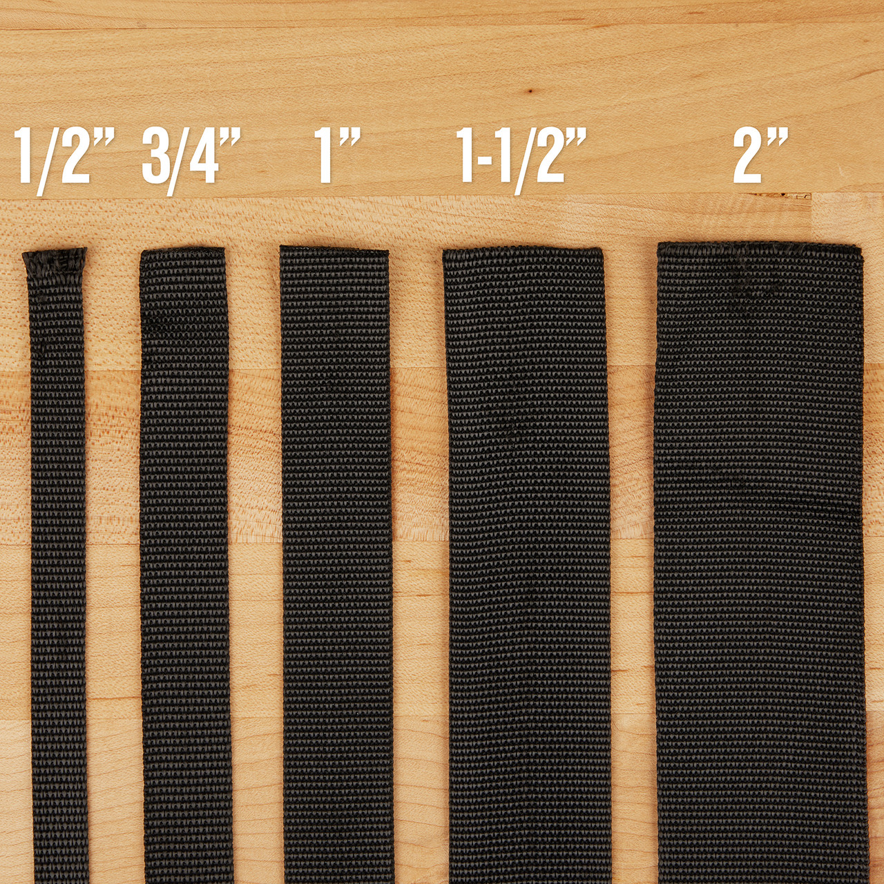Black Polyester Webbing - Sailrite