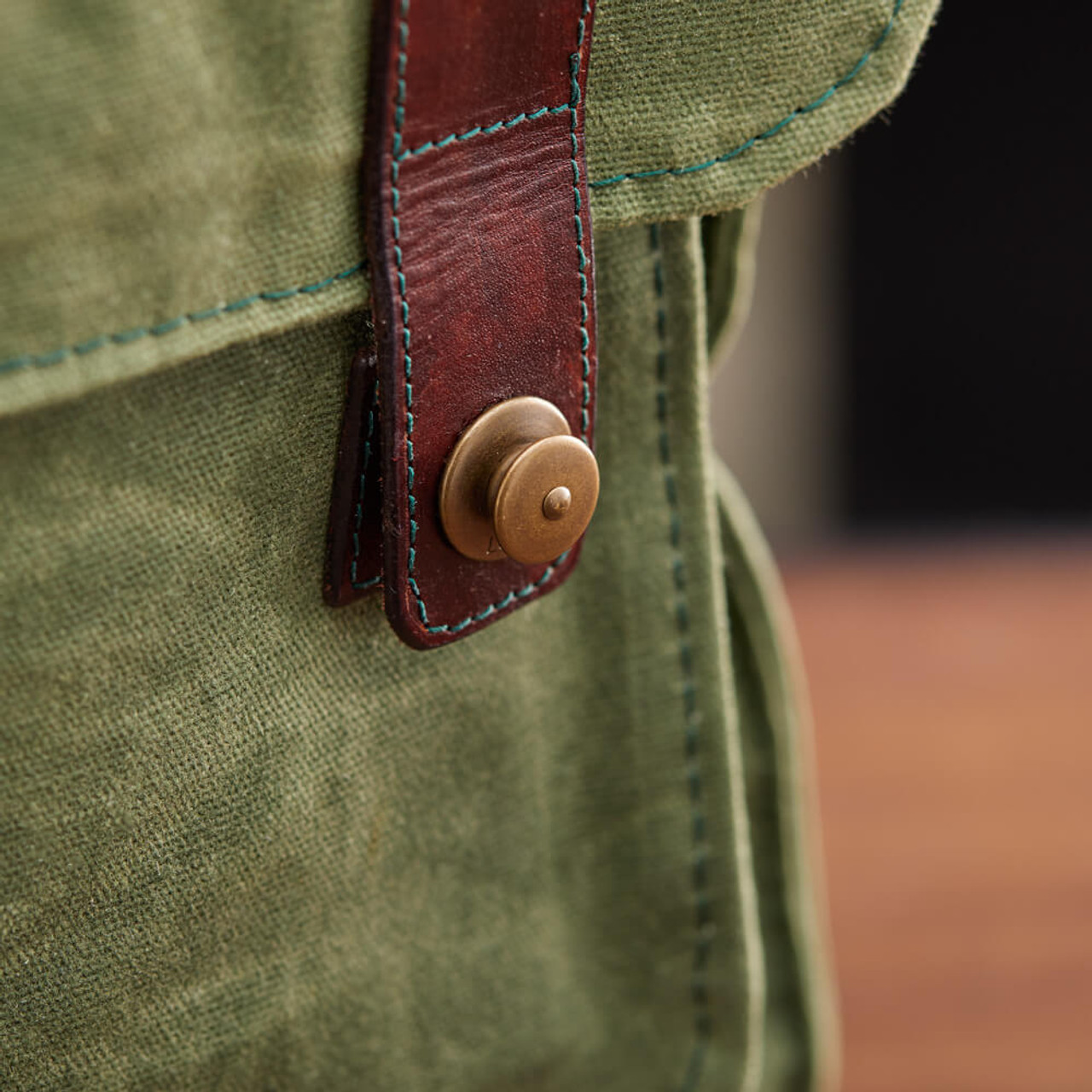 Sailrite® Waxed Canvas Backpack Kit Green Sailrite