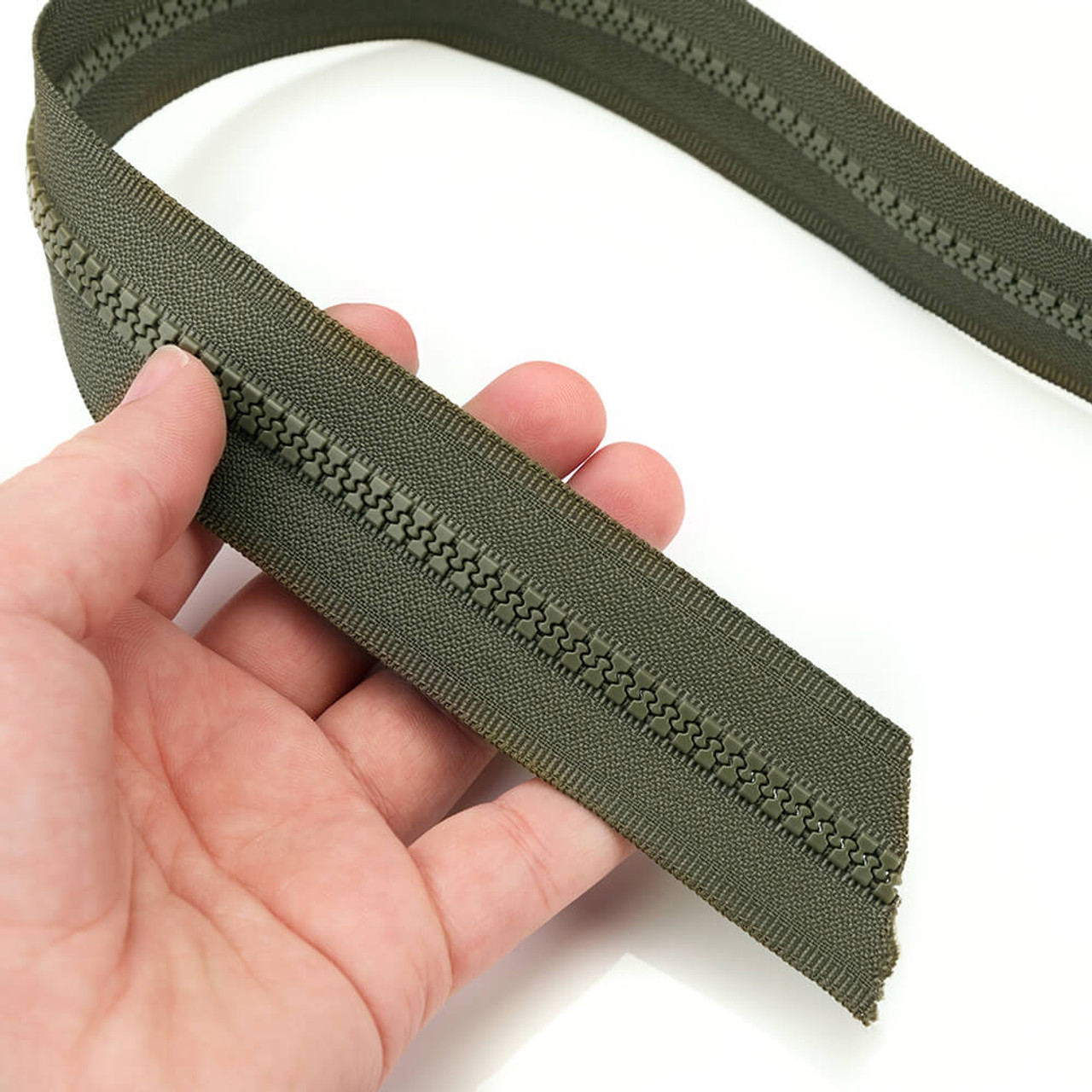 Lenzip® 5 Army Green Continuous Molded Tooth Zipper Chain Sailrite