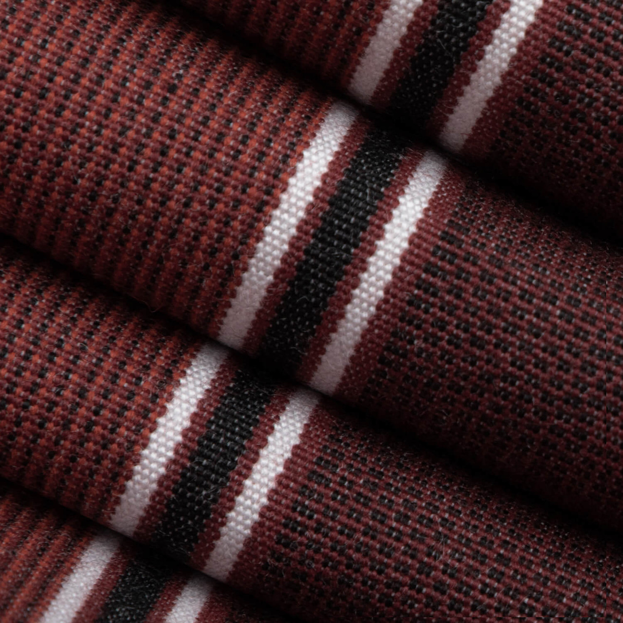Sattler® Stripes Syrah 47 Awning Fabric 320446 Sailrite