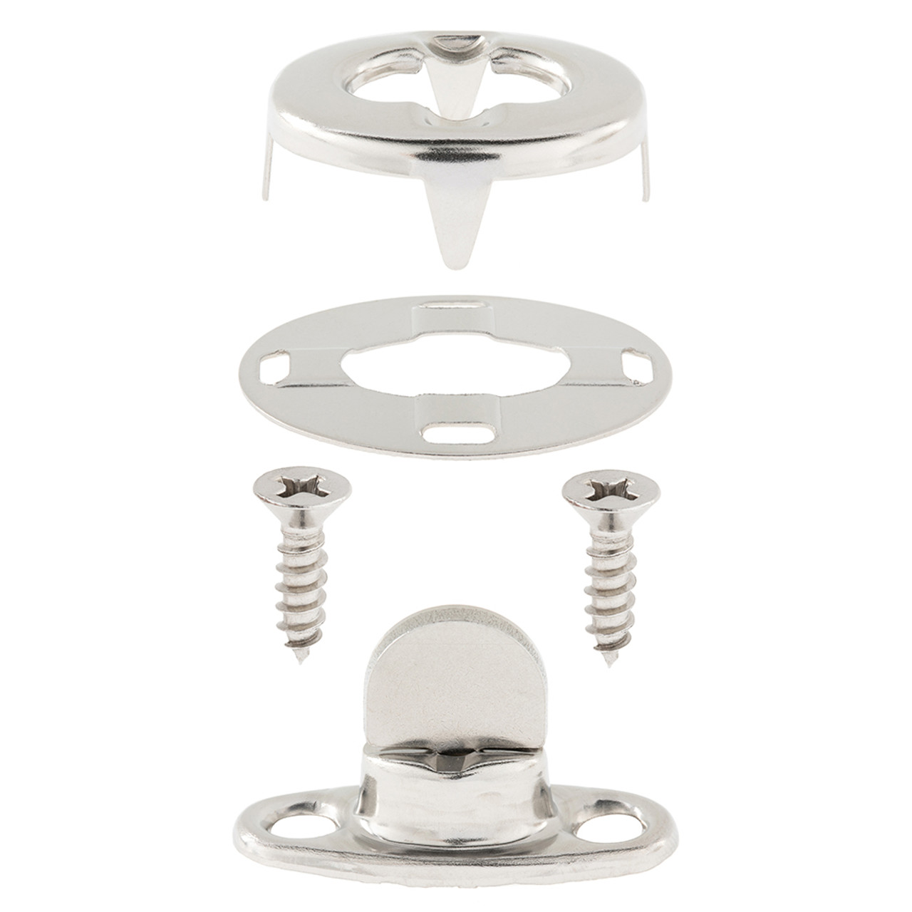 Twist Lock Fastener Cloth to Surface Set Stainless Steel Sailrite