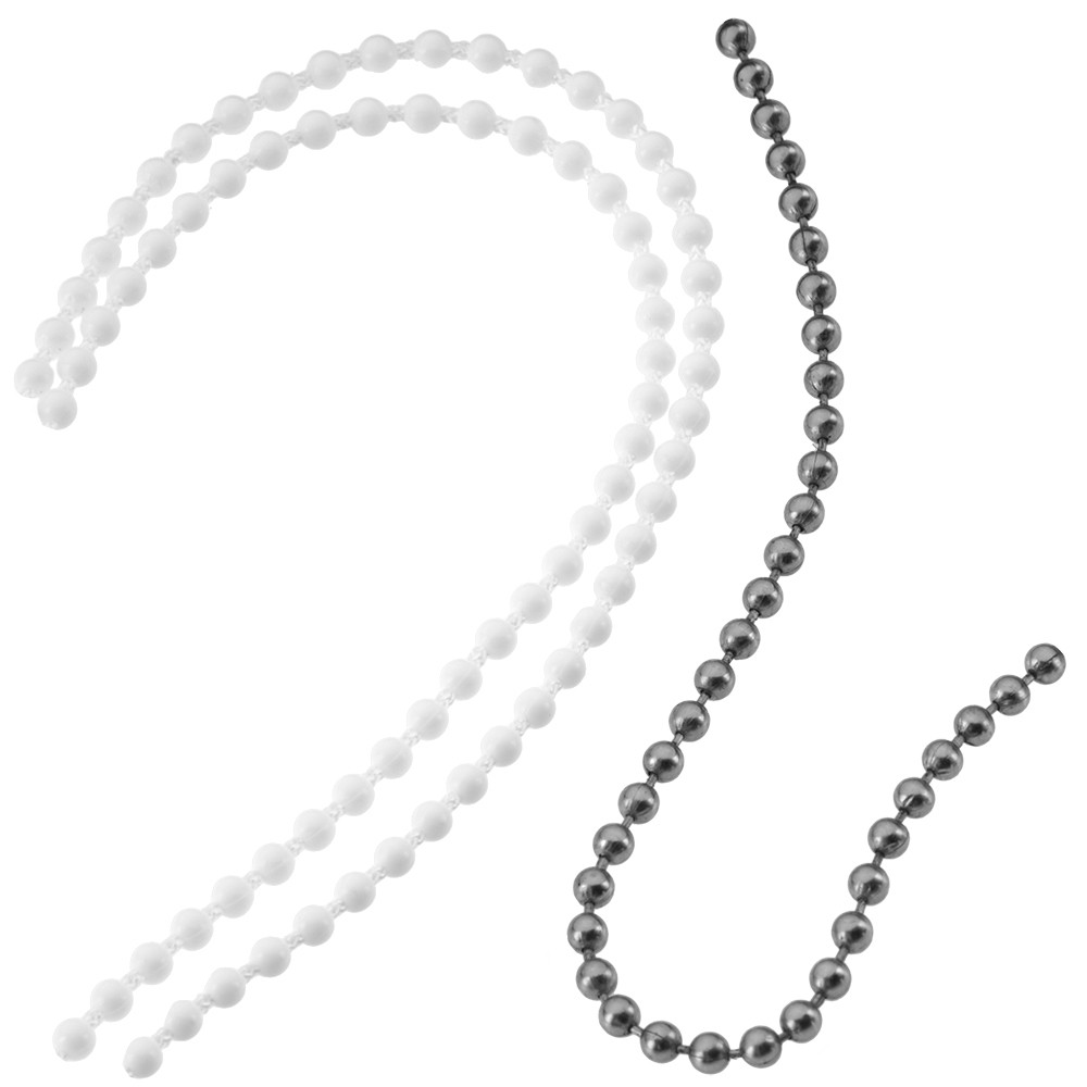 Window Treatment Hardware: Ball Chain, Curtain Rods