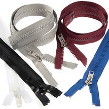 Zippers: Finished Zippers, Zipper Chain, Zipper Sliders