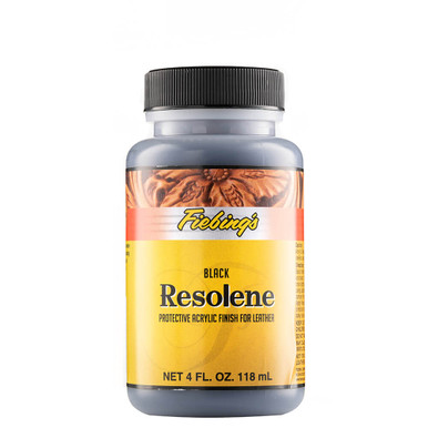 Fiebing's Resolene Acrylic Finish for Leather Black 4 oz. - Sailrite