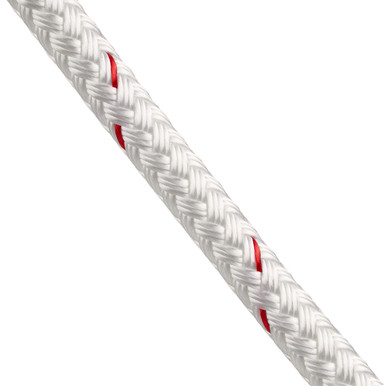 New England Ropes Sta-Set Double Braid Line 5/16" (8mm) White - Sailrite