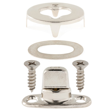 DOT® Twist-Lock Fastener 2 Screw Stud Cloth-to-Surface Set (Nickel ...