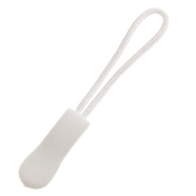 Slim Zipper Pull Tab White - Sailrite