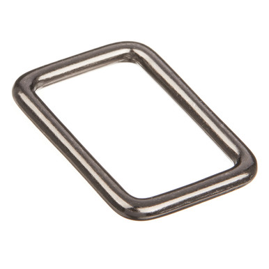 Rectangle Rings 1" Gunmetal (12 pack) - Sailrite
