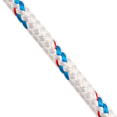 New England Ropes Sta-Set Double Braid Line 5/16" (8mm) Blue Fleck ...