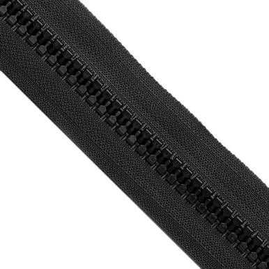 Lenzip® #10 Black Continuous Molded Tooth Zipper Chain - Sailrite