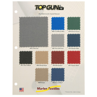 Top Gun® 1S Fabric Color Card - Sailrite