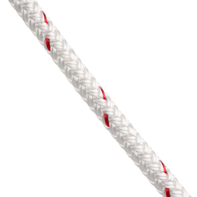 New England Ropes Sta-Set Double Braid Line 1/4" (6mm) White - Sailrite