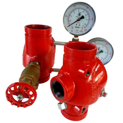 Aleum Fire Protection 6" Riser Grooved Swing Check Valve 300PSI UL/FM