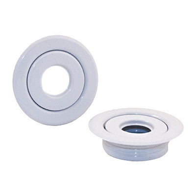 Threaded Recessed Sprinkler Escutcheon Canopy - 3/4" White 2 Pc.