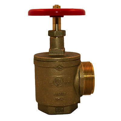 Fire Protection Angle Hose Valves - 2-1/2" GRV x MQST