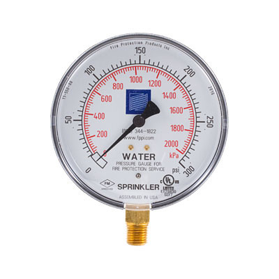 Fire Sprinkler Air Pressure Gauge - Fire Protection Products