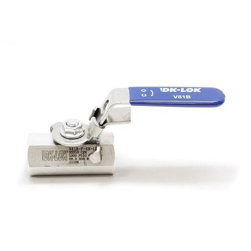 Series V81 1000 PSI NPT Threaded Ball Valves (V81A-F-4N-L-S)