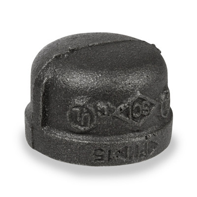Pipe Fittings | 1/2 in. Ductile Iron Caps, NPT 300# WSP Fitting