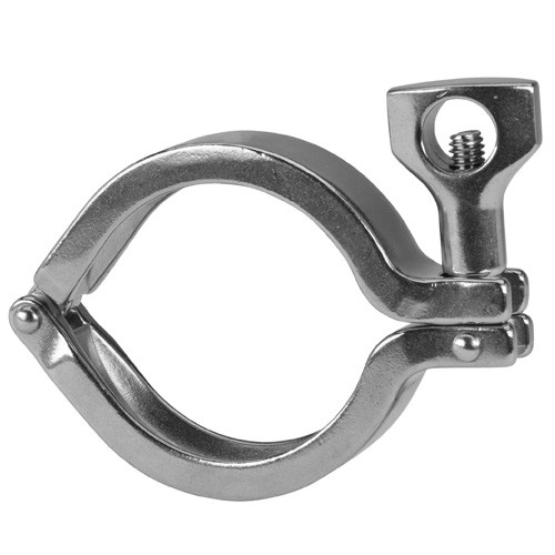4 in. Wing Nut I-Line Clamp - 13IS - Stainless Steel Sanitary Fittings