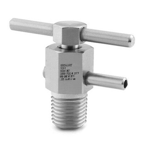 Stainless Steel Bleed Valves w/ Bar Handle - 1/4" MNPT 10K PSI