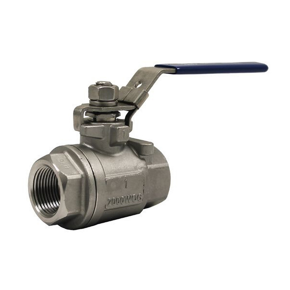 Stainless Steel Ball Valve - 2000 PSI 2 PC Full Port - 4 in