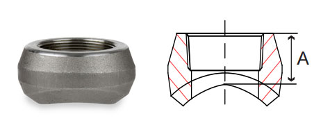 Pipe Fittings - 3000# Threaded Outlets - 2-1/2" x 10" thru 36"